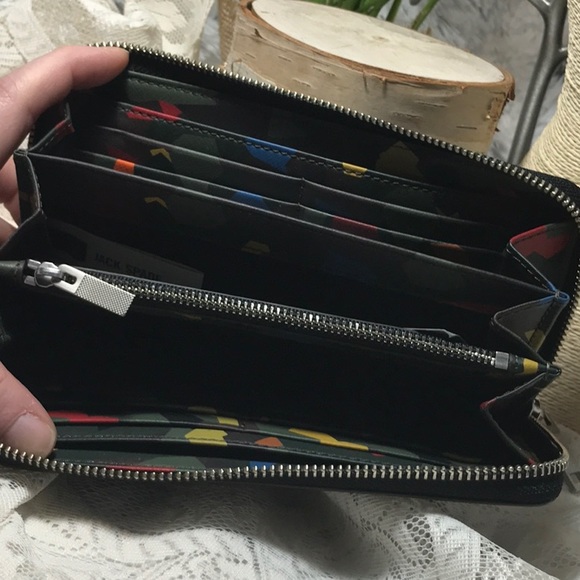 Jack Spade | Bags | Jack Spade Continental Leather Wallet Checkbook ...